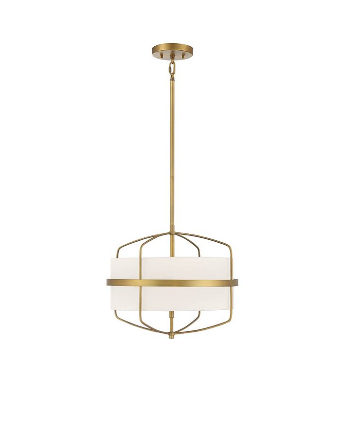 Meridian Lighting Tambor 3-Light Pendant - Macy's