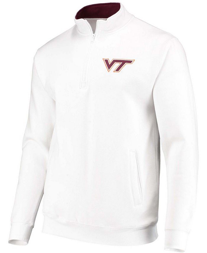 Colosseum Men's White Virginia Tech Hokies Tortugas Logo Quarter-Zip ...