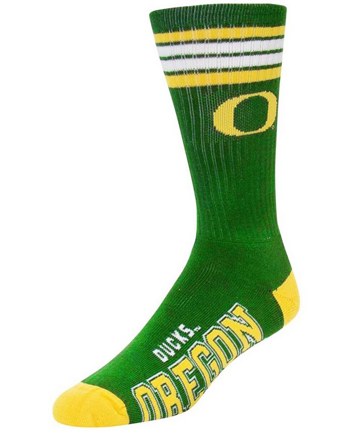 For Bare Feet Men's Oregon Ducks 4-Stripe Deuce Performance Multi Crew ...