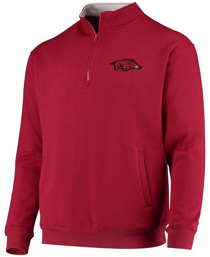 Colosseum Men's Cardinal Arkansas Razorbacks Tortugas Logo Quarter-Zip ...