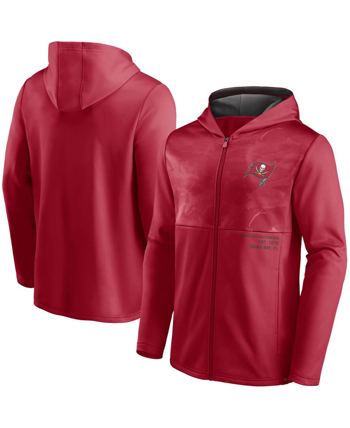 Click here for Mens Red Tampa Bay Buccaneers Defender Full-Zip Ho... prices