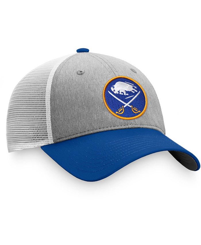 Fanatics Men's Gray, Royal Buffalo Sabres Team Trucker Snapback Hat ...