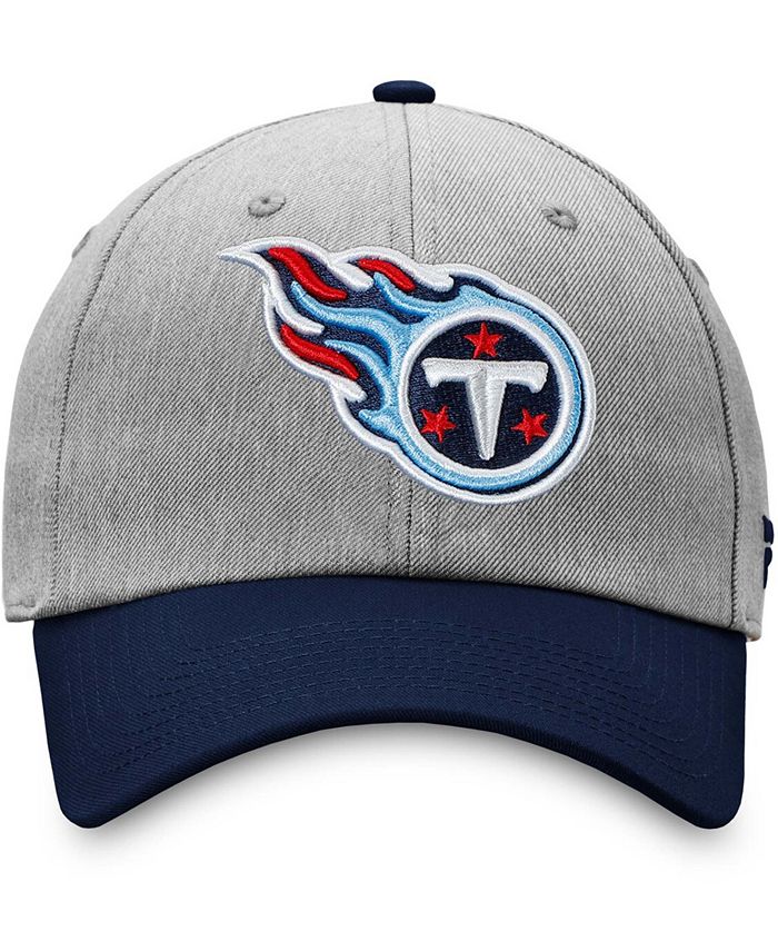 Fanatics Men's Heather Gray, Navy Tennessee Titans Two-Tone Snapback ...