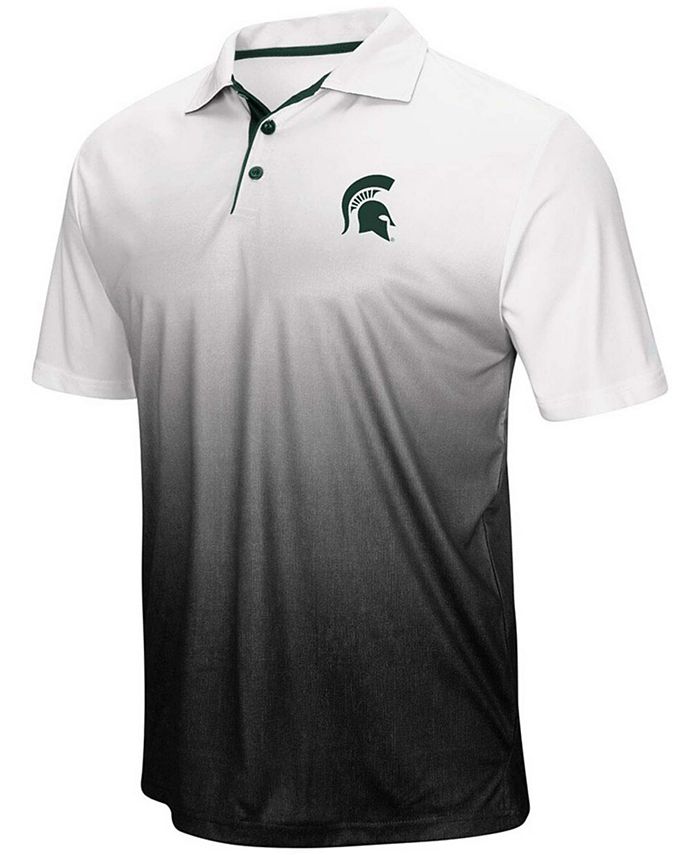 Colosseum Men's Gray Michigan State Spartans Magic Team Logo Polo Shirt ...