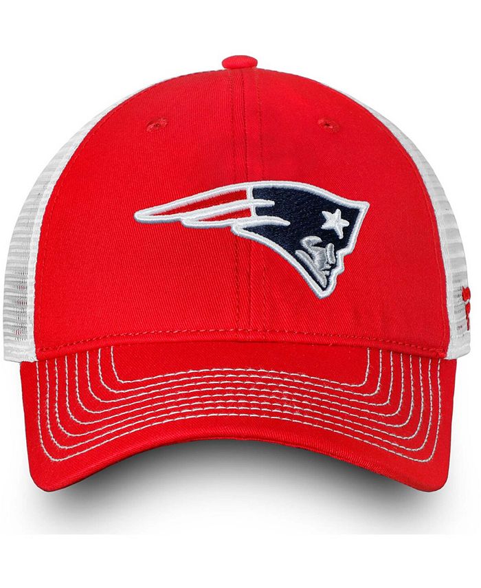 Fanatics Men's Red, White New England Patriots Fundamental Trucker ...