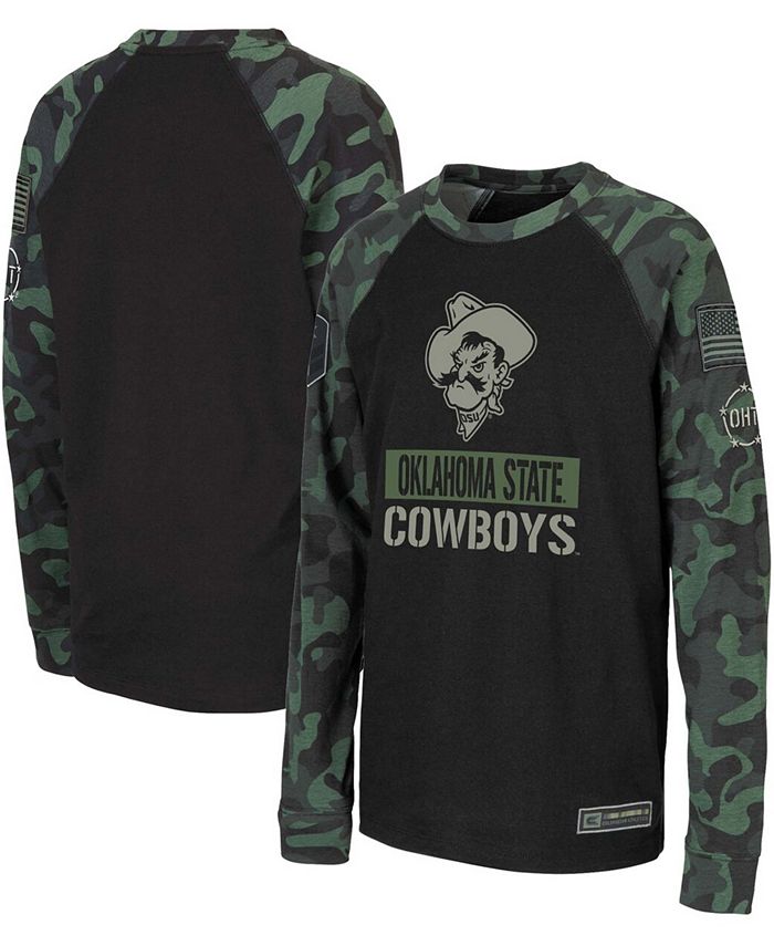 Colosseum Big Boys Black, Camo Oklahoma State Cowboys OHT Military - Inspired Appreciation ...