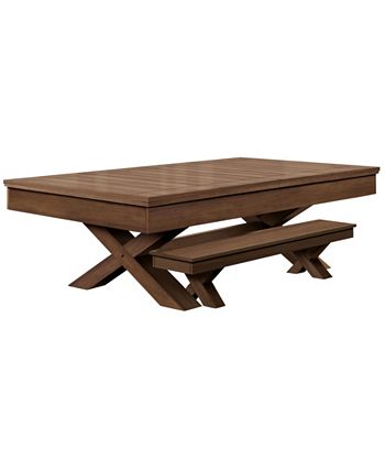 HB Home Blake Pool Table 3 Piece Set (Pool Table, Dining Top, and 1 ...