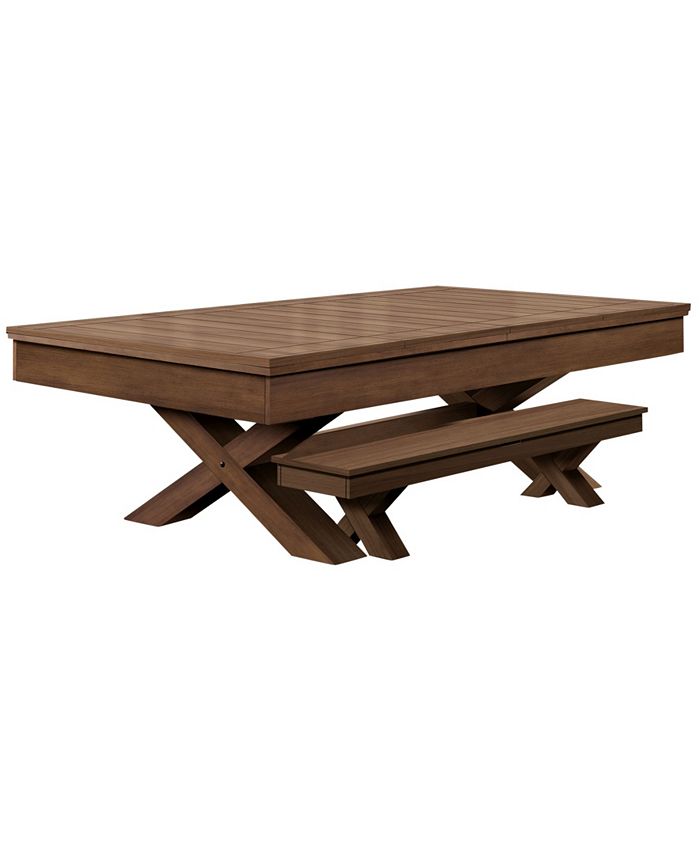 HB Home Blake Pool Table 3 Piece Set (Pool Table, Dining Top, and 1 ...