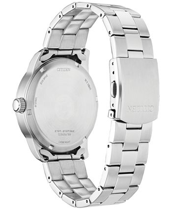 Citizen Men's Classic Silver-Tone Stainless Steel Bracelet Watch 42mm ...