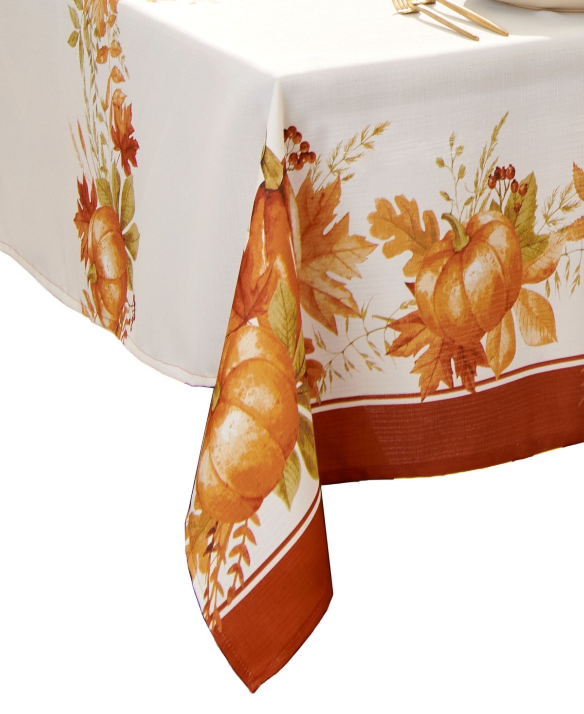 Click here for Autumn Pumpkin Grove Fall Rectangle Tablecloth 60... prices