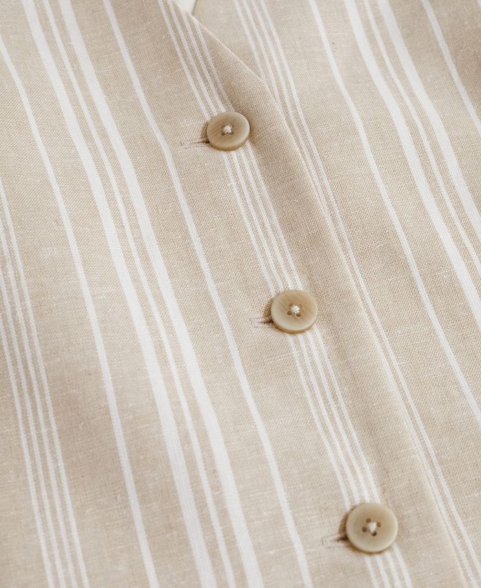 MANGO Women's Linen Suit Waistcoat - Macy's