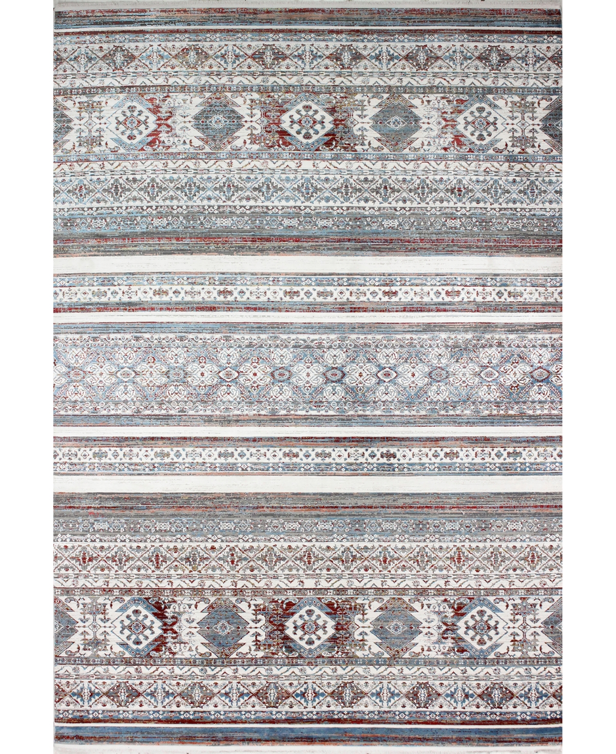 Click here for Bashian Charm ALR130 5 x 8 Area Rug - Ivory  Red prices