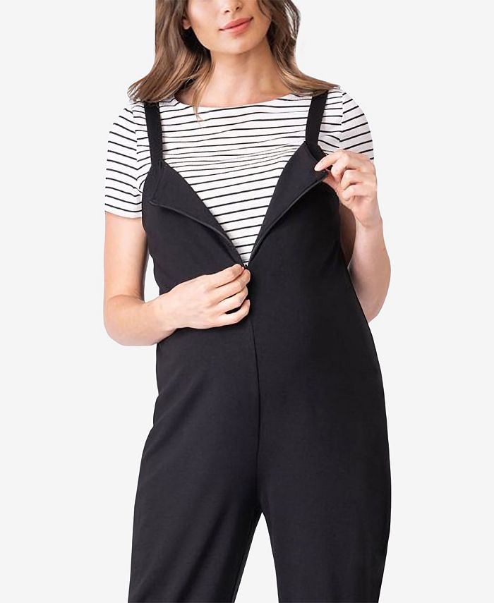 Savi Mom Women's Maternity Jumpsuit Set, 2 Piece - Macy's