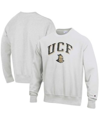 Men's Gray UCF Knights Arch Over Logo Reverse Weave Pullover Sweatshirt ...