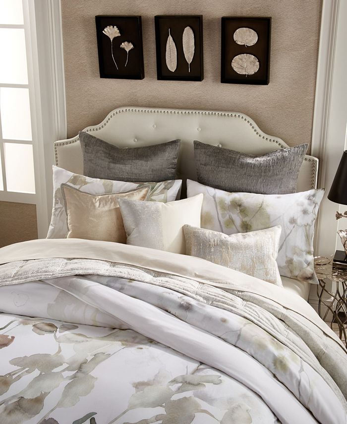 Michael Aram CLOSEOUT! Botanical Leaf Duvet Cover, King - Macy's