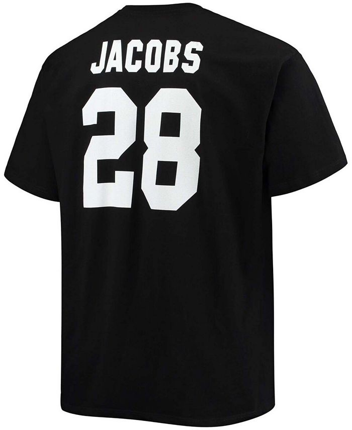 Fanatics Men's Big and Tall Josh Jacobs Black Las Vegas Raiders Player ...