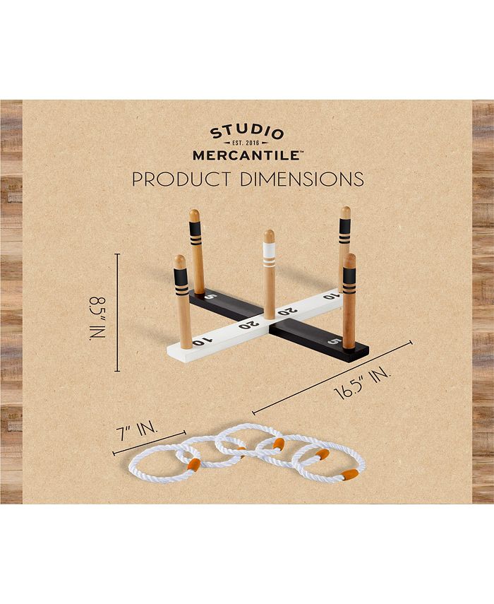 Studio Mercantile Portable Ring Toss Set, 8 Pieces & Reviews - All Toys ...