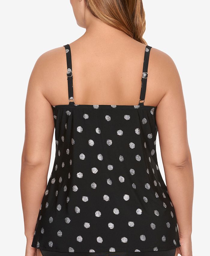 Miraclesuit Plus Size Love Knot Underwire Tankini Top - Macy's