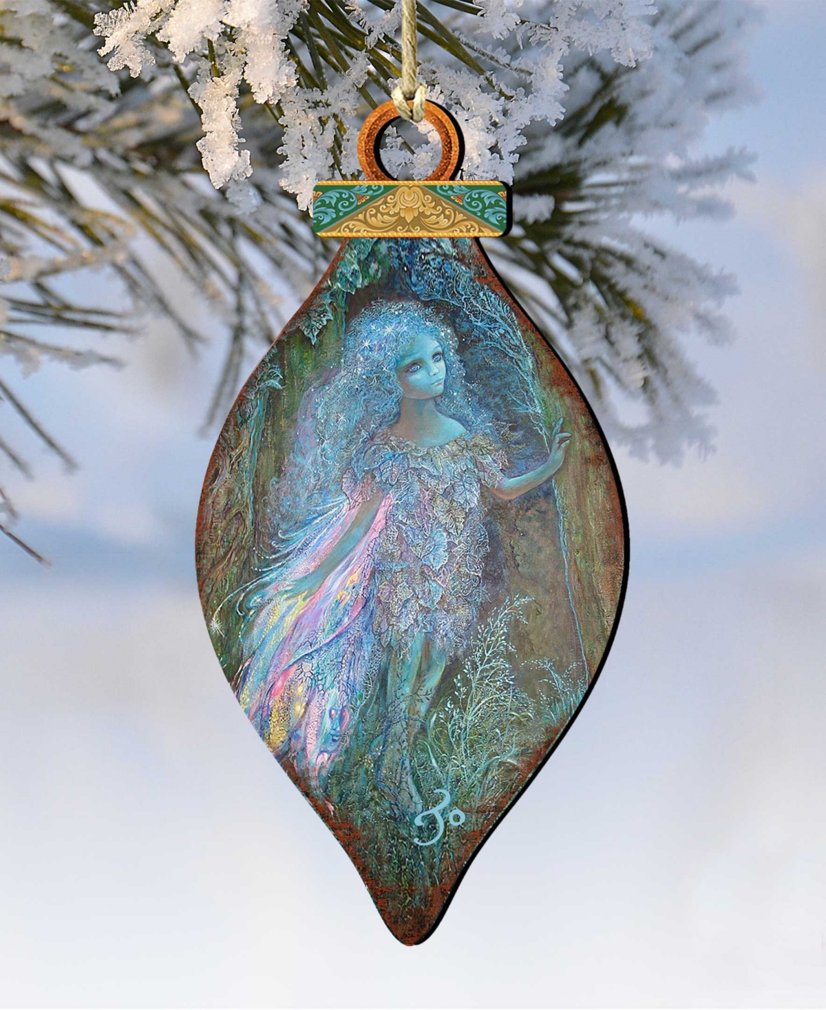 Click here for Designocracy 2 Piece Forest Fairy Wood Ornament Se... prices