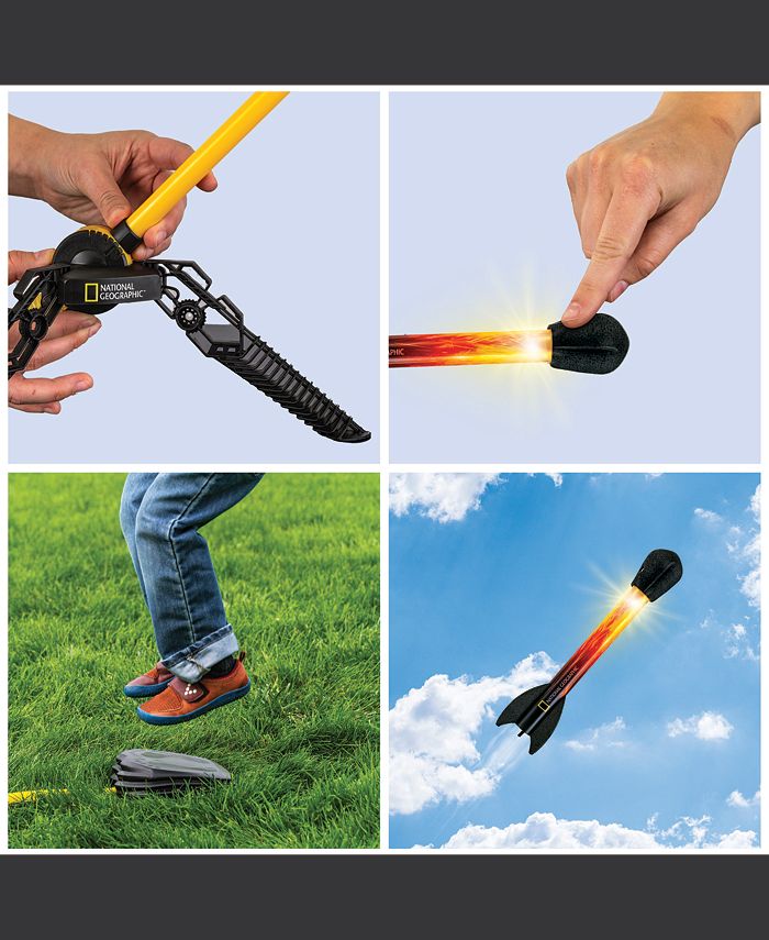 National Geographic Light Up Air Rockets - Macy's