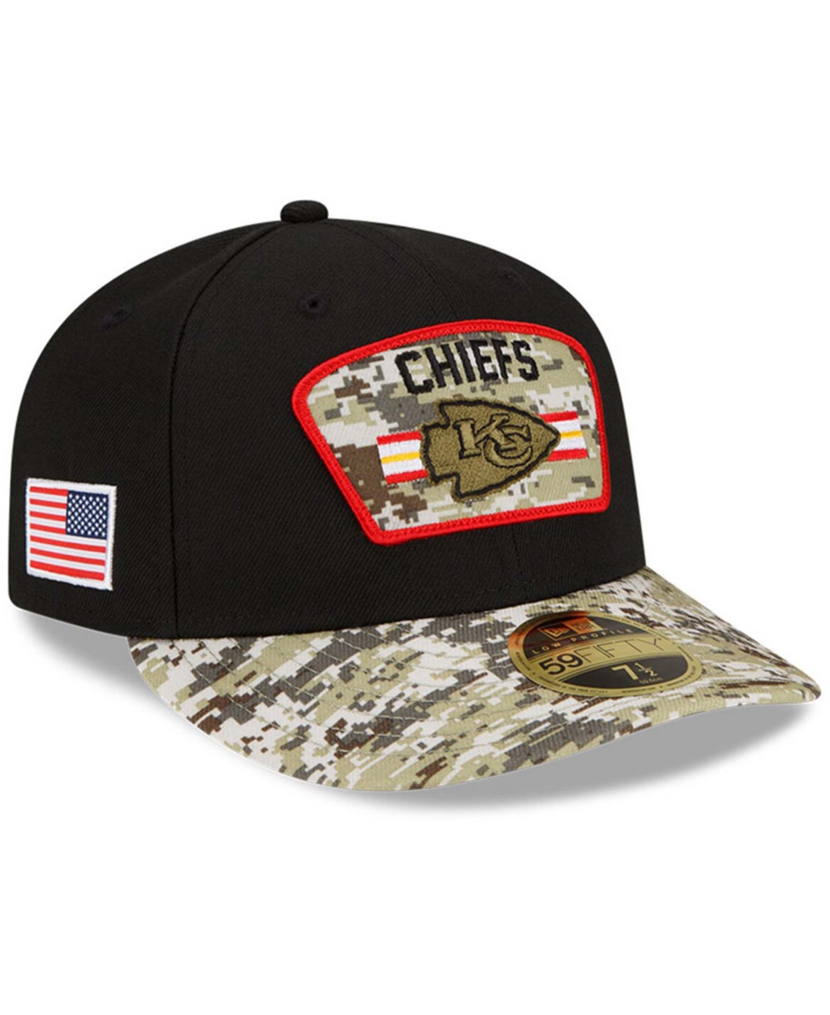 New Era Men's Black-camouflage Kansas City Chiefs 2021 Salute To ...