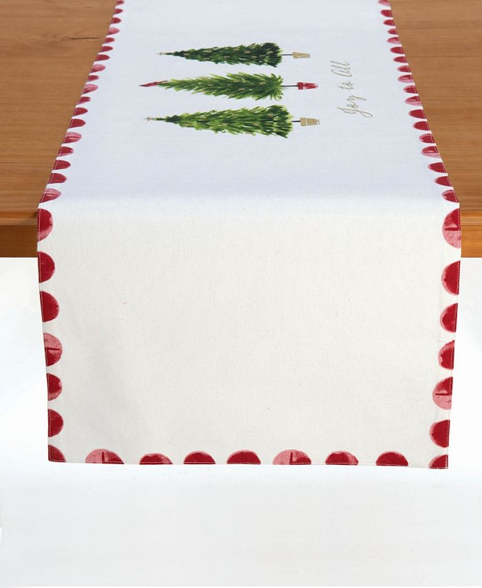 Tableau Holiday Tree Table Runner, 72" x 14" - Macy's