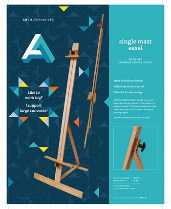 Art Alternatives Single Mast Easel - Macy's