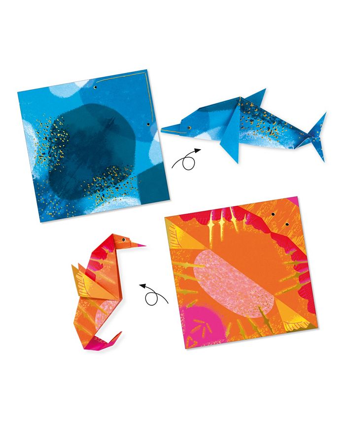 DJECO Origami Paper Craft Kit, Sea Creatures Kit - Macy's