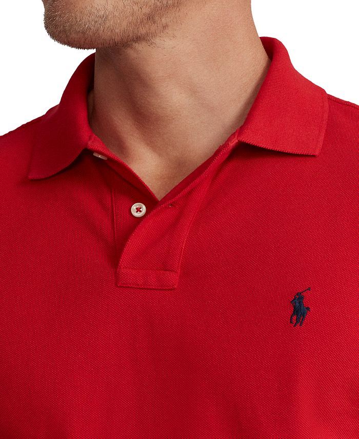 Polo Ralph Lauren Mens Classic Fit Mesh Long Sleeve Polo Shirt
