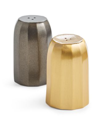 Hotel Collection Faceted Salt & Pepper Shaker Set, Exclusively at Macy ...