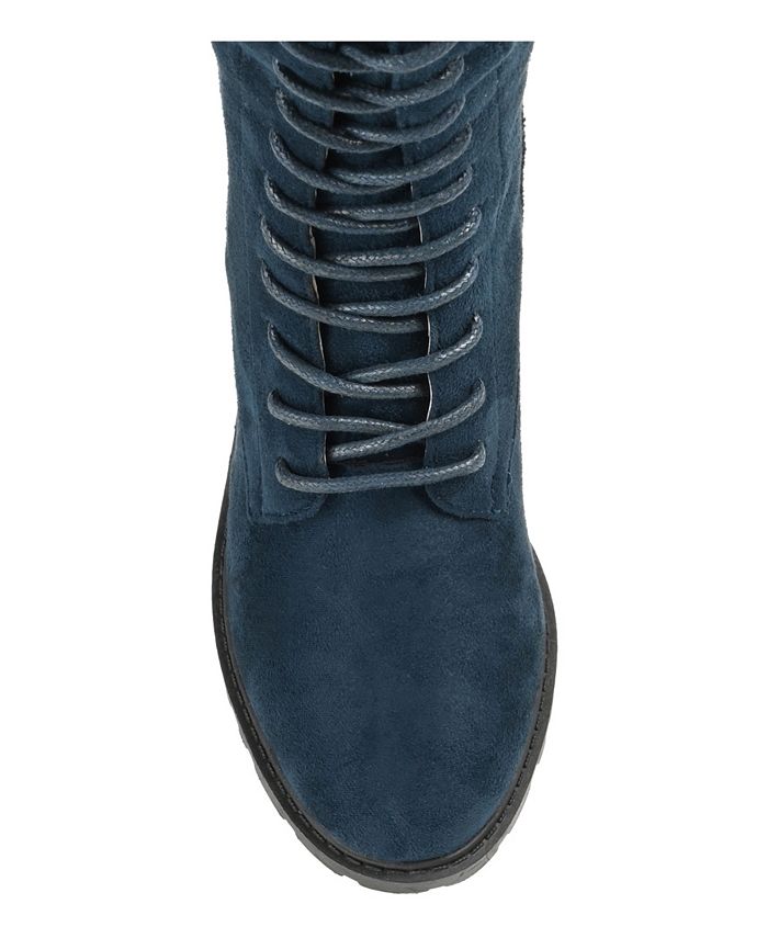 Journee Collection Women's Jenicca Extra Wide Calf Lace Up Boots - Macy's