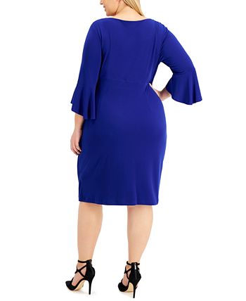 Connected Plus Size Side-Tab Dress - Macy's