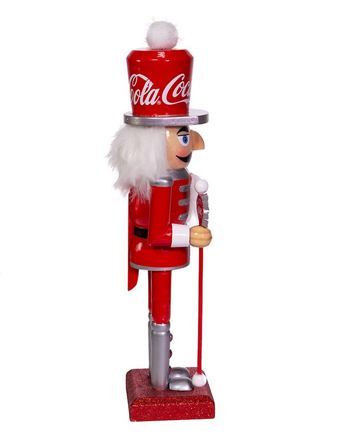 Kurt Adler 10" Wooden Coca-Cola Nutcracker - Macy's