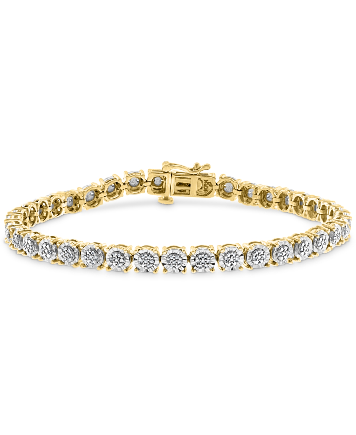 Click here for Effy Diamond Tennis Bracelet (1/4 ct. t.w.) in Gol... prices