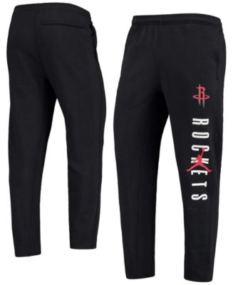 Men's Black Houston Rockets Courtside Statement Edition Fleece Pants ...
