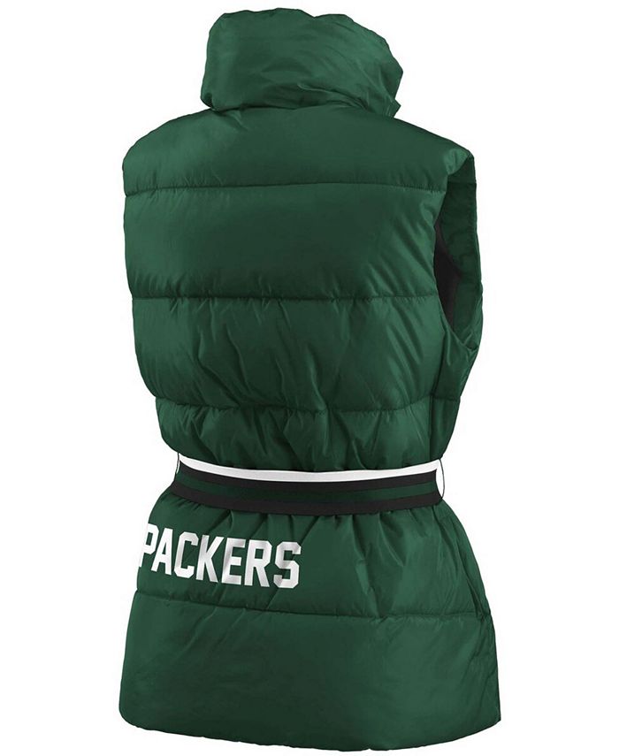 WEAR by Erin Andrews Women's Green Green Bay Packers Full-Zip Puffer ...