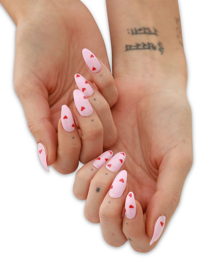 PAINTLAB Red Hearts Press On Nails - Macy's