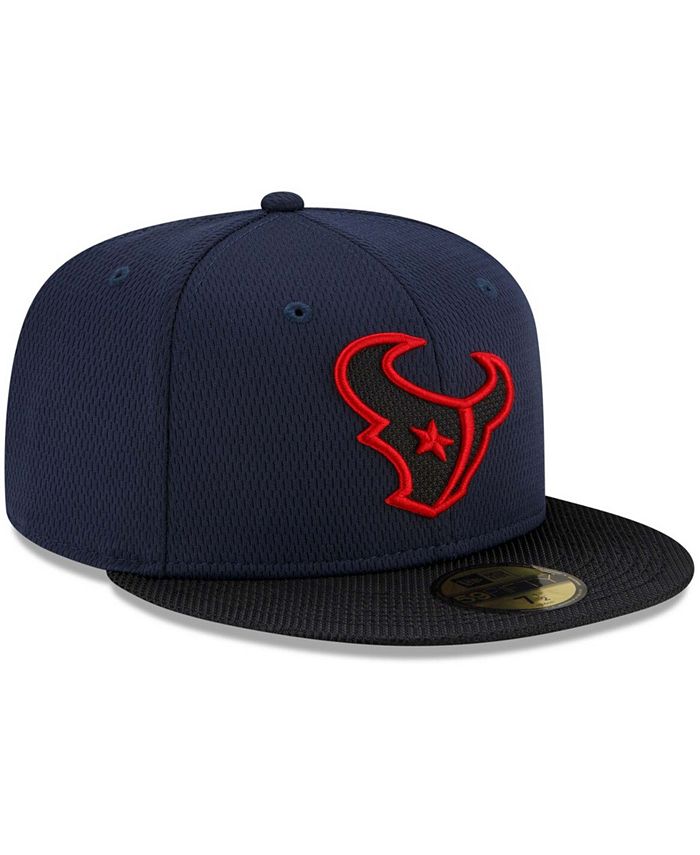 New Era Men's Houston Texans 2021 NFL Sideline Road 59FIFTY Fitted Cap ...