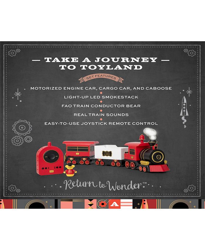 FAO Schwarz RC Toyland Train with Lights and Sounds, Created for Macy's ...