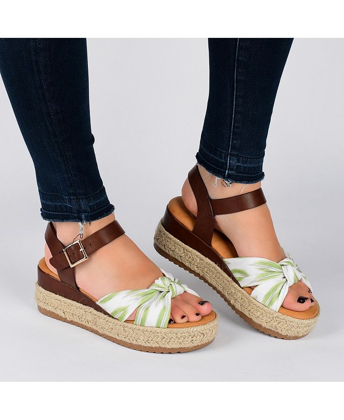 Journee Collection Women's Adriann Espadrille Sandals - Macy's