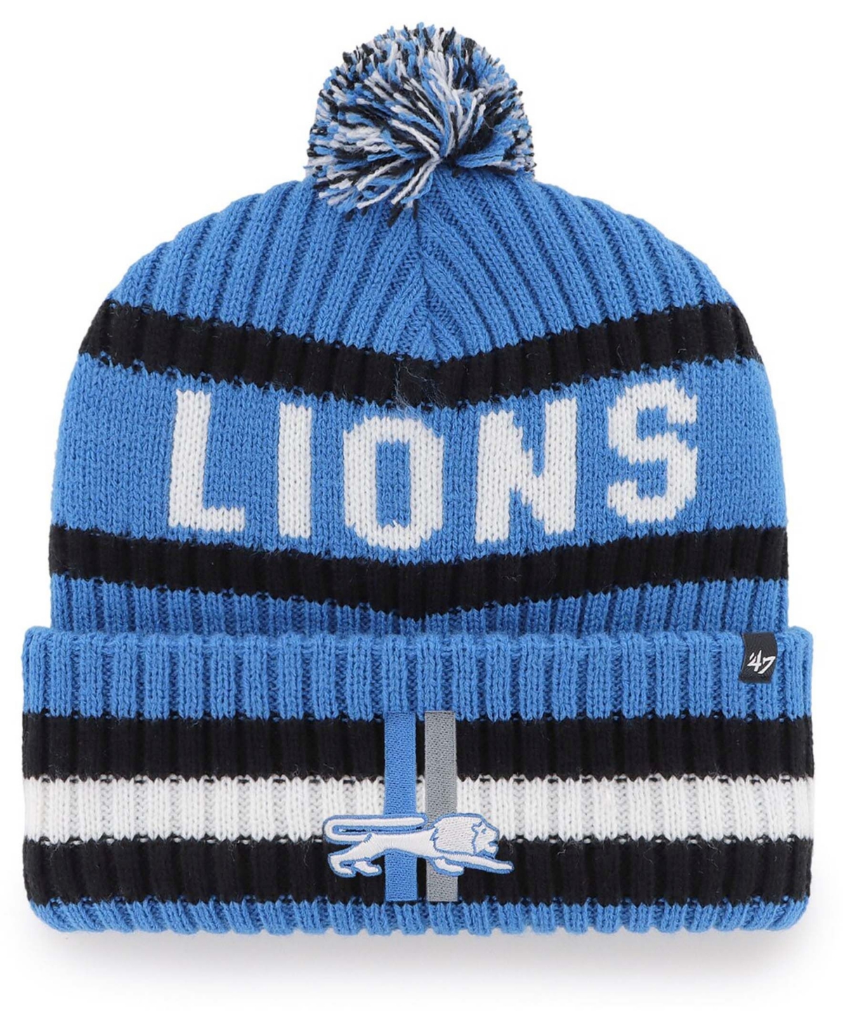 Click here for Mens Blue Detroit Lions Legacy Bering Cuffed Knit... prices