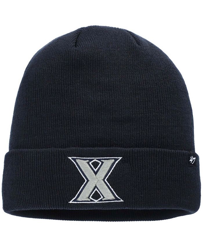 '47 Brand Men's Navy Xavier Musketeers Raised Cuffed Knit Hat - Macy's