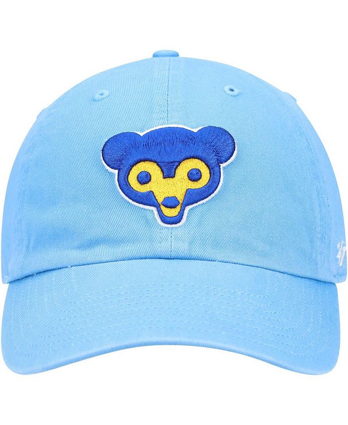 '47 Brand Men's Light Blue Chicago Cubs Logo Cooperstown Collection ...