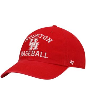 Men's Red Houston Cougars Baseball Arch Adjustable Hat - Macy's
