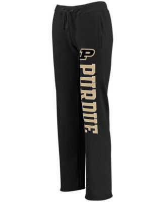 Women's Black Purdue Boilermakers Sideblocker Sweatpants - Macy's