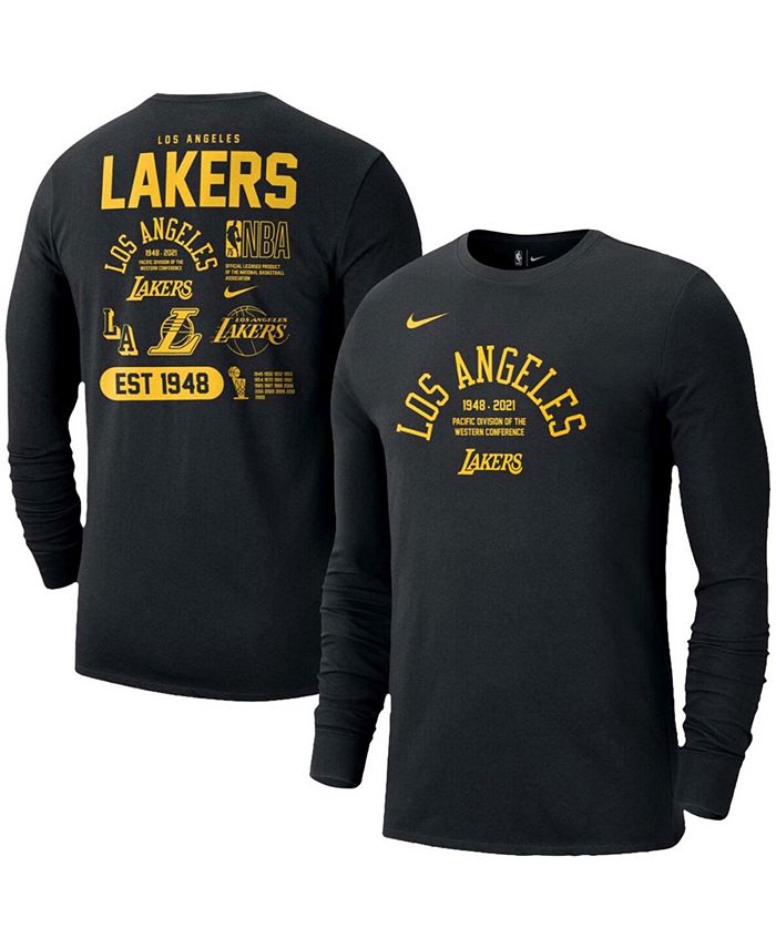 Nike Men's Black Los Angeles Lakers 75th Anniversary Courtside Element ...