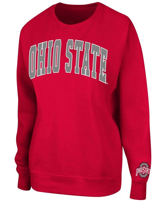 Colosseum Women's Scarlet Ohio State Buckeyes Campanile Pullover ...