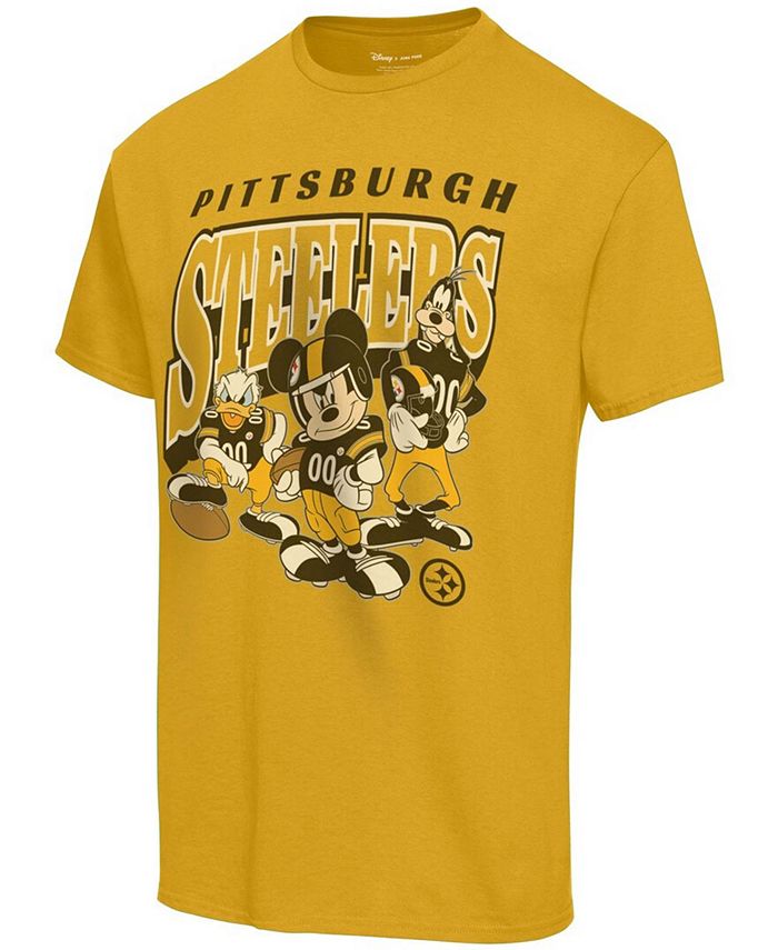 Junk Food Men's Gold-Tone Pittsburgh Steelers Disney Mickey Huddle T ...