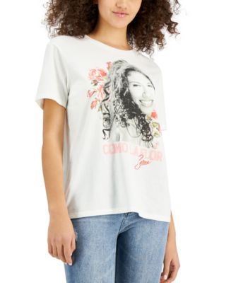 Selena Juniors' Graphic-Print T-Shirt - Macy's