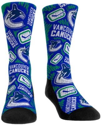 Rock 'Em Multi Youth Vancouver Canucks Logo Sketch Crew Socks - Macy's